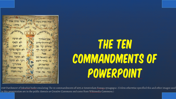 Ten Commandments of PowerPoint by Gilberto C-G on Prezi