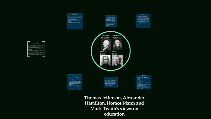 Thomas Jefferson, Alexander HamiltonHorace Mann and Mark Twa by Allison ...