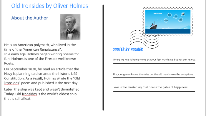 Old Ironsides by oliver holmes sr. by Reema Al-Otaibi on Prezi