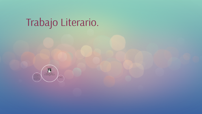 Trabajo Literario. by gabriel maillard