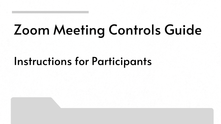 Zoom Meeting Controls Guide by Nathan Wiltsie on Prezi