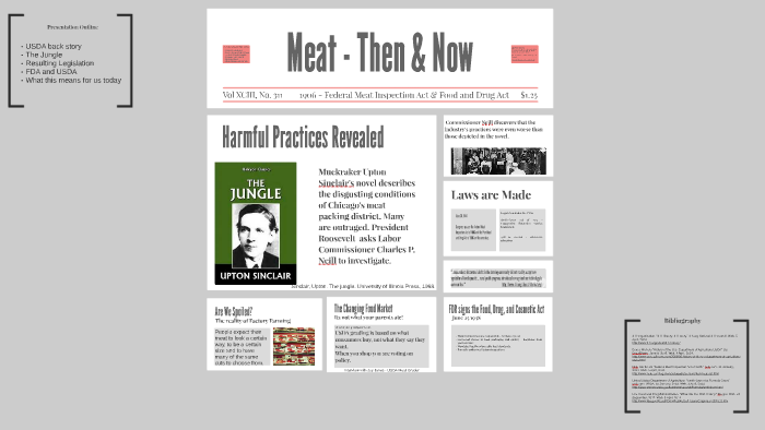 1906 - Federal Meat Inspection Act & Food and Drug Act by kerri ...
