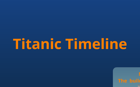 Titanic Timeline by Carson Covey on Prezi