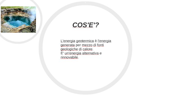 ENERGIA GEOTERMICA by GAIA CARACCIOLO on Prezi