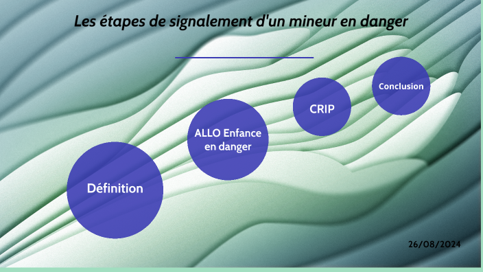 Les étapes de signalement d'un mineur en danger by Lesourd Amandine on ...
