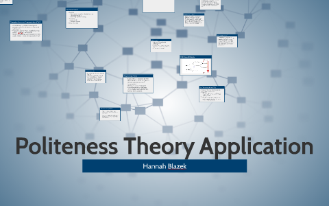Politeness Theory Application by Hannah Blazek on Prezi