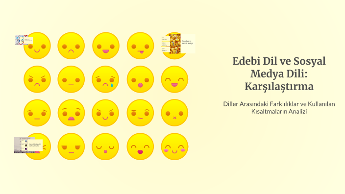 Edebi Dil ve Sosyal Medya Dili: Karşılaştırma by Zeynel Göbel on Prezi