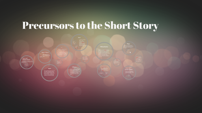 Precursors to the Short Story by Erin Cheney