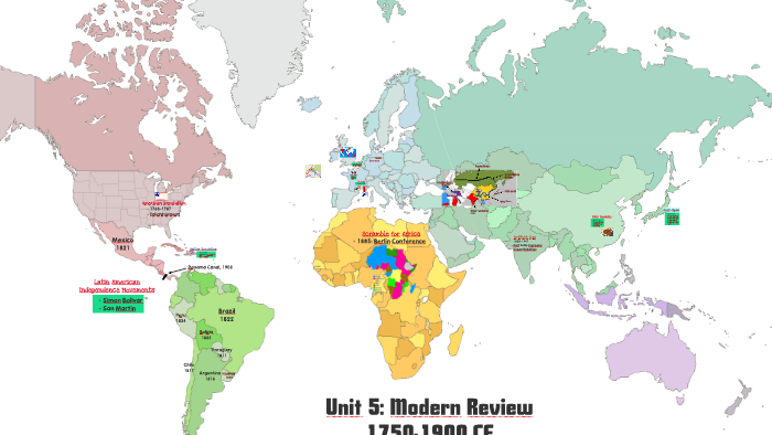 Unit 5: Modern Review 1750-1900 CE by Joy Eldridge on Prezi
