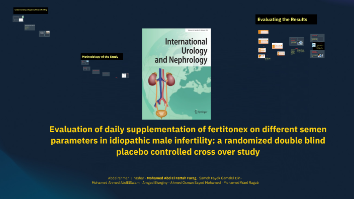 Evaluation of Daily Supplementation of Fertitonex by mohamed fatah on Prezi