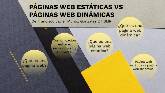 PÁGINAS WEB ESTÁTICAS VS PÁGINAS WEB DINÁMICAS by Francisco Javier ...
