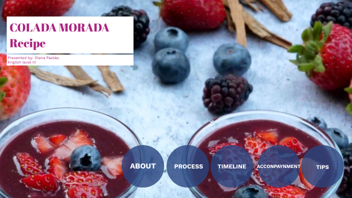 Colada Morada Recipe by Diana Pastás on Prezi