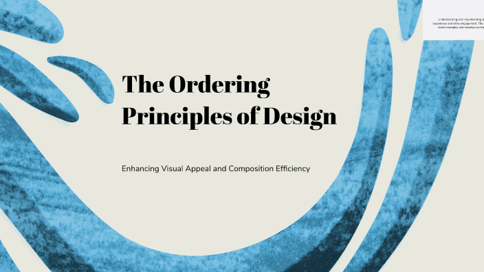 The Ordering Principles of Design by MOHAMAD SHAHIR NAIM BIN ABD L ...