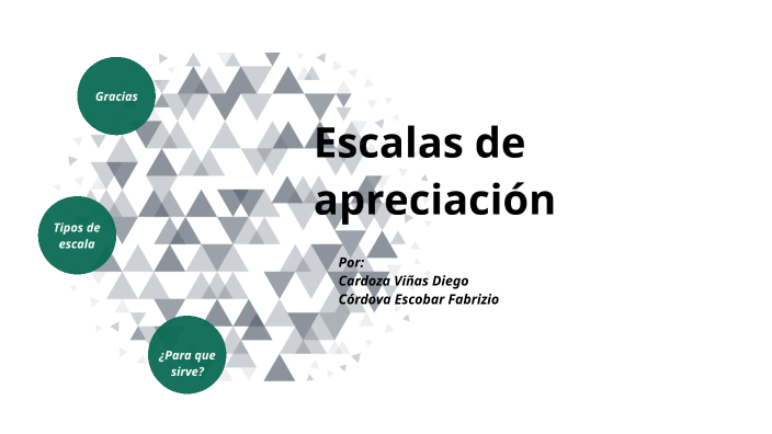 Escalas de apreciación by Fabrizio Córdova on Prezi