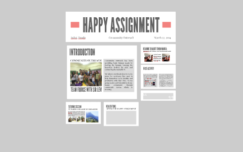 HAPPY ASSIGNMENT by Christine David