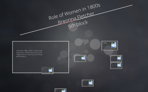 Role of Women in 1800s by breonna fletcher on Prezi