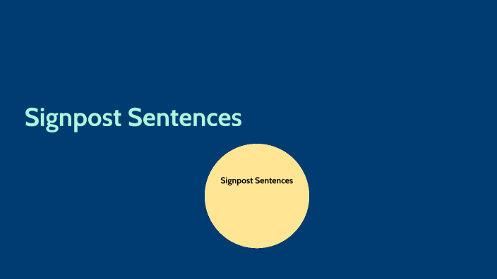 Signpost Sentences by Víctor Manuel Marín Montiel on Prezi