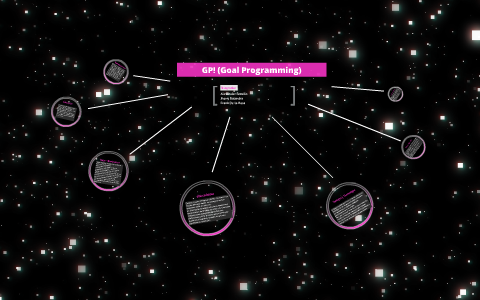GP! (Goal Programming) by frank de la rosa on Prezi