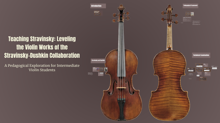 Teaching Stravinsky: Leveling the Violin Works of the Stravinsky ...