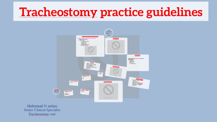 Tracheostomy practice guidelines by Mohmmad Alserhan