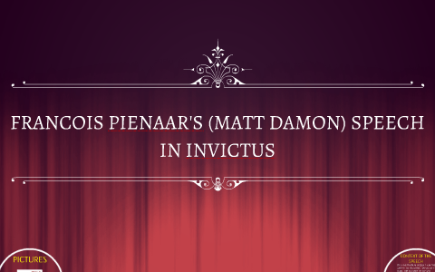 INVICTUS SPEECH by Eithan Goldbaum on Prezi