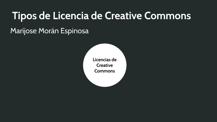 Tipos de Licencia de Creative Commons by Marijose on Prezi