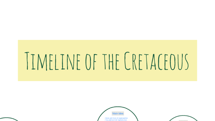 Timeline of the Cretaceous by maud kok