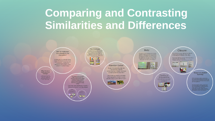 Comparing and Contrasting Similarities and Differences by Skylar Holder ...