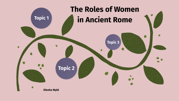 The roles of women in ancient rome by Olenka Wyld on Prezi