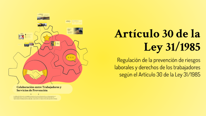 Exposición sobre el Artículo 30 de la Ley 31/1985 by santiago hernandez ...