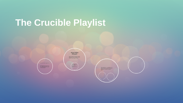 The Crucible Playlist by Nijah` Gray on Prezi