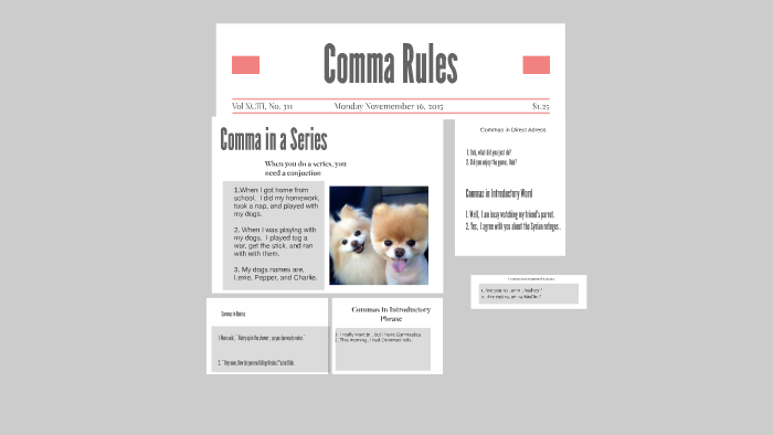 Comma Rules by Carli Martz on Prezi