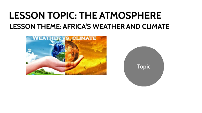 LESSON TOPIC: THE ATMOSPHERE by DIMAKATSO MOLEFE on Prezi