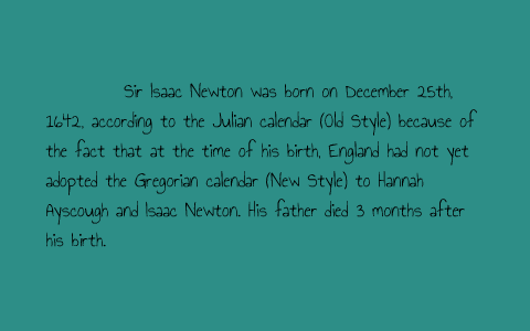 Isaac Newton-Famous Mathematician Project by Divya Ramesh on Prezi