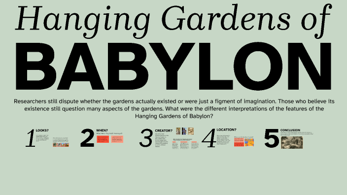 MGRP Hanging Gardens of Babylon Artifact 1 Infographic - Lily Chung by ...