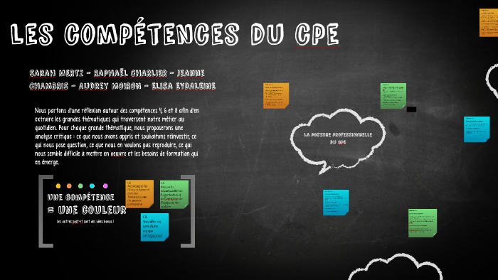Les compétences du cpe by Elisa Eydaleine on Prezi
