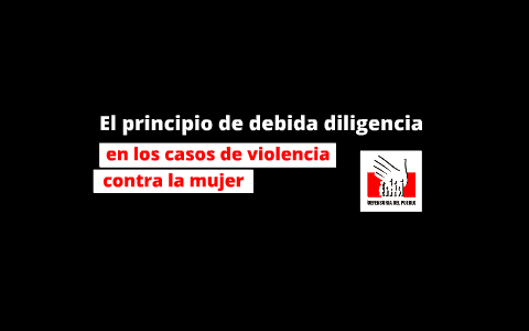 VC-El principio de debida diligencia aplicado a los casos de violencia contra la mujer by ...