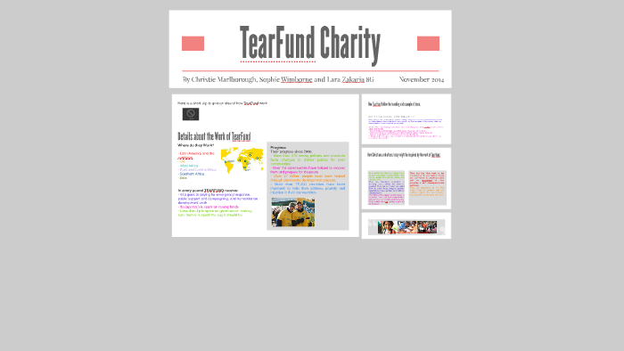 `TearFund Charity by Georgie Marlborough on Prezi