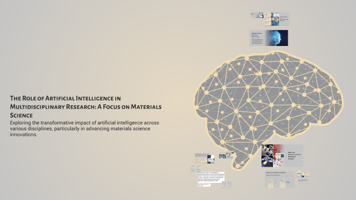 The Role of Artificial Intelligence in Multidisciplinary Research: A ...