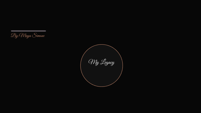 My Legacy by Maya Fitzpatrick on Prezi