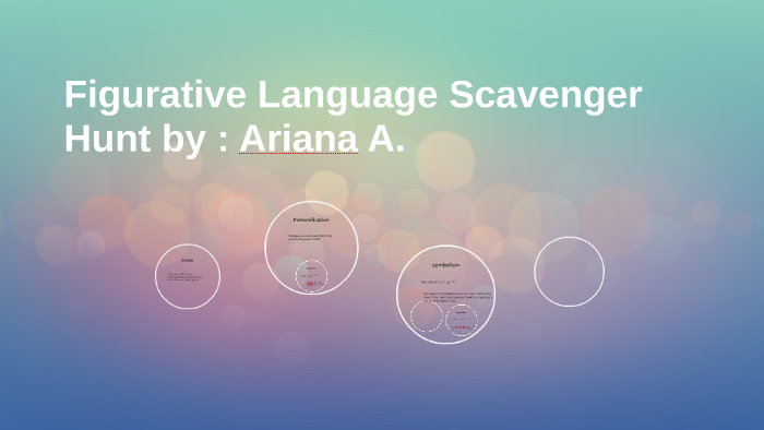 Figurative Language Scavenger Hunt by ariana anderson on Prezi