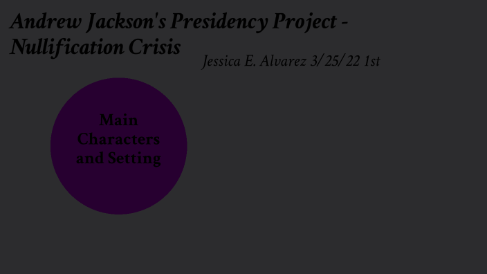 Andrew Jackson Project- Nullification Crisis by Jessica Alvarez on Prezi