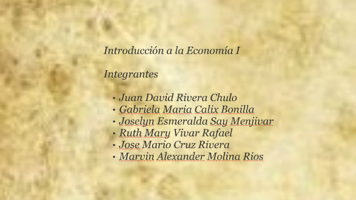 Intro I - La economia de El Salvador by Gabriela Calix on Prezi