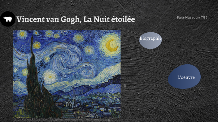 La nuit étoilée, Vincent Van Gogh by sara Hassoun on Prezi
