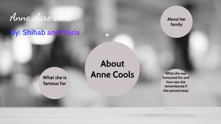 Anne Clare Cools by Shihab Arar on Prezi
