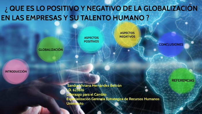 ¿ QUE ES LO POSITIVO Y NEGATIVO DE LA GLOBALIZACIÓN EN LAS EMPRESAS Y SU TALENTO HUMANO ? by ...