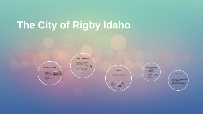 The City of Rigby Idaho by Jaymond Richardson on Prezi