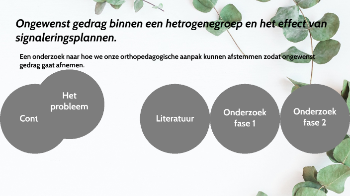 Ongewenst gedrag binnen een heterogene groep en het effect van ...