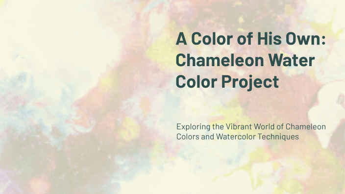A Color of His Own: Chameleon Water Color Project by Brianna Mendez on ...