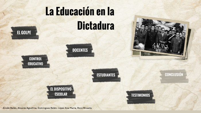 La educación en la Dictadura by Belen Dominguez on Prezi